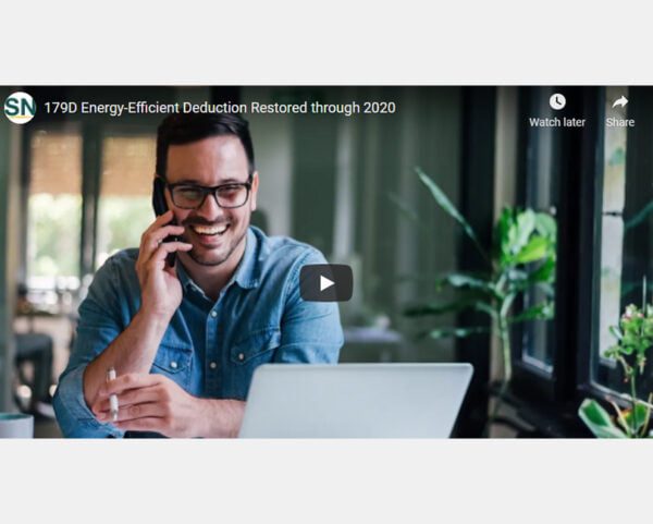 Energy-Efficient Deduction, Section 179D, Restored through 2020