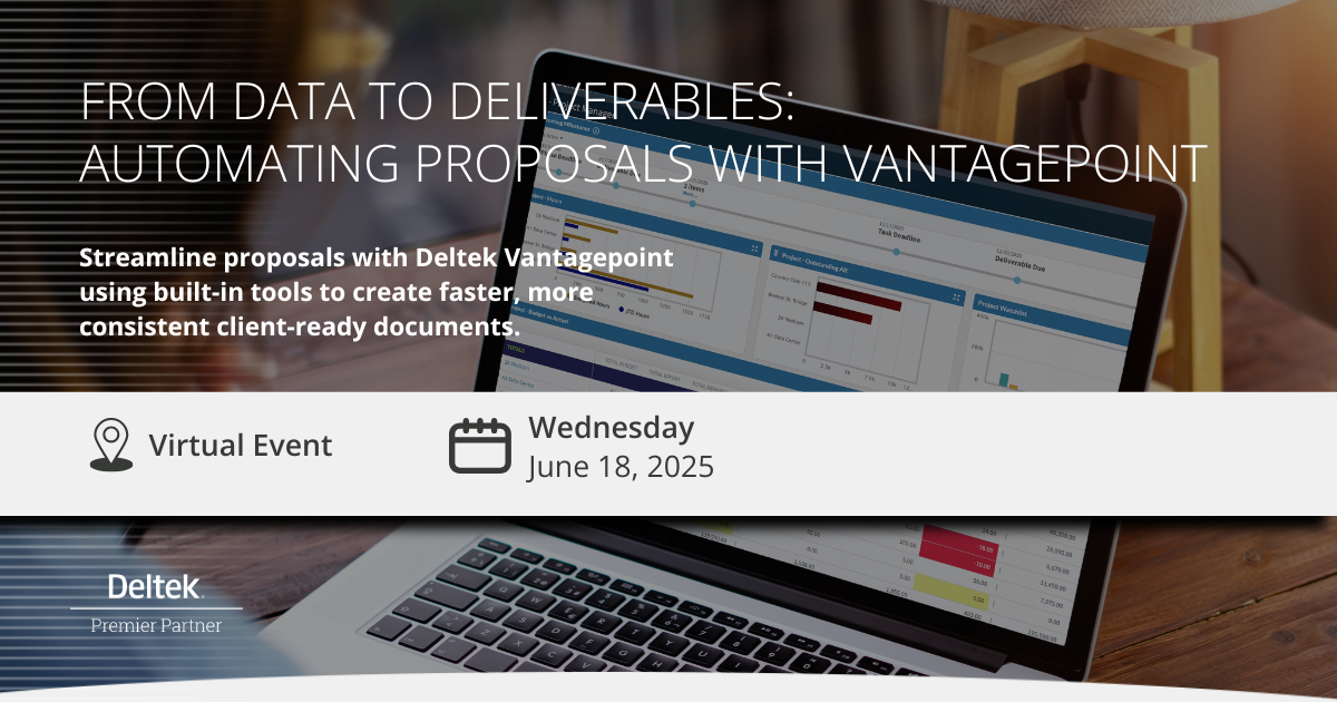 From Data to Deliverables: Automating Proposals with Vantagepoint
