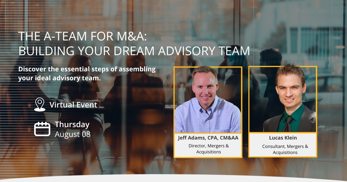 Building Your Dream M&A Advisory Team: An On-Demand Webinar for AEC Firms