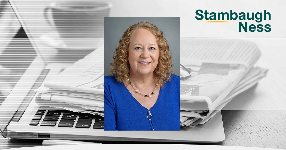 Stambaugh Ness Welcomes Barbara Stiles to the Growth Team