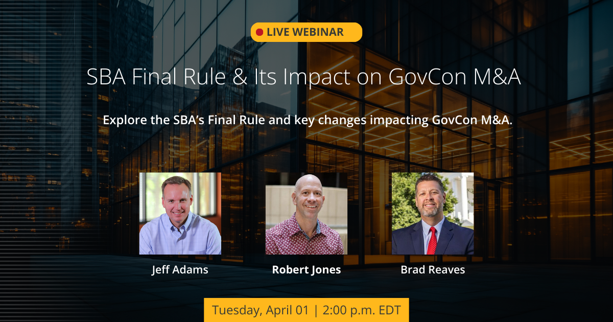 SBA Final Rule & Its Impact on GovCon M&A