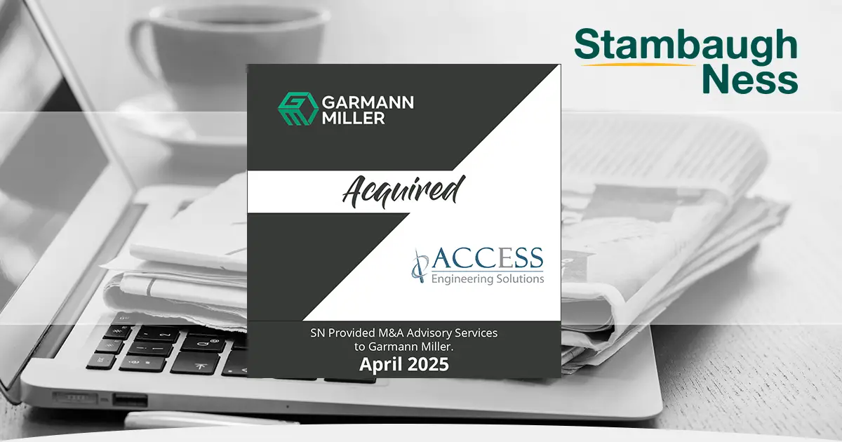 Garmann Miller Expands Regional Footprint with SN's M&A Expertise