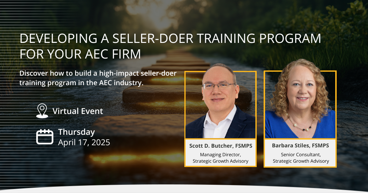 Developing a Seller-Doer Training Program for Your AEC Firm
