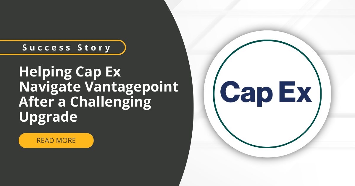 Vantagepoint Outsourced Accounting Supports Cap Ex After Upgrade ...