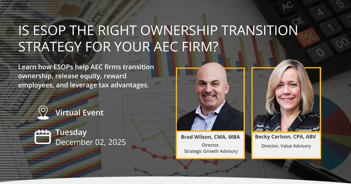 Is an ESOP the Right Ownership Transition Strategy for Your AEC Firm?